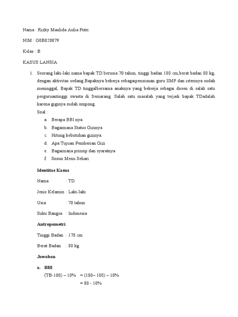 PR GDDK Kasus Lansia - Aulia Putri - 079 | PDF