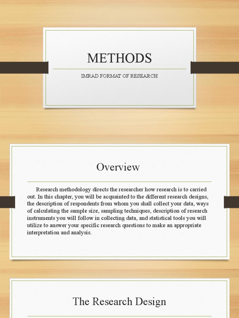 Methods: Imrad Format of Research | PDF | Career & Growth | Social Science