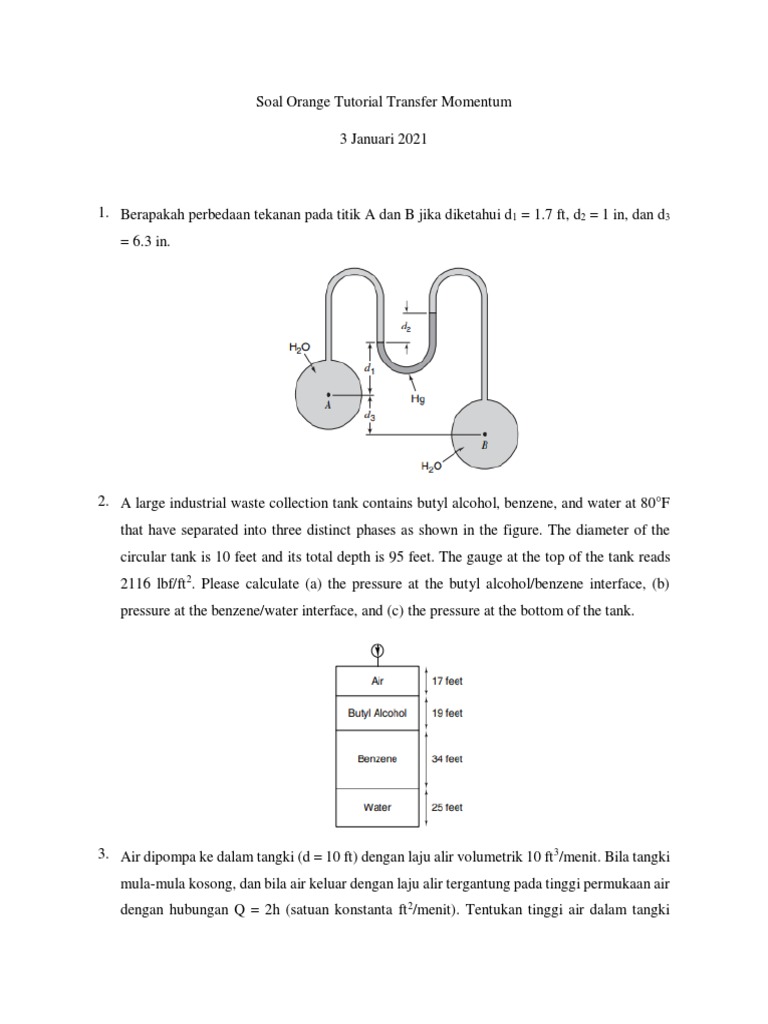 Pembahasan Orange Tutorial Transfer Momentum | PDF | Science & Mathematics | Technology ...
