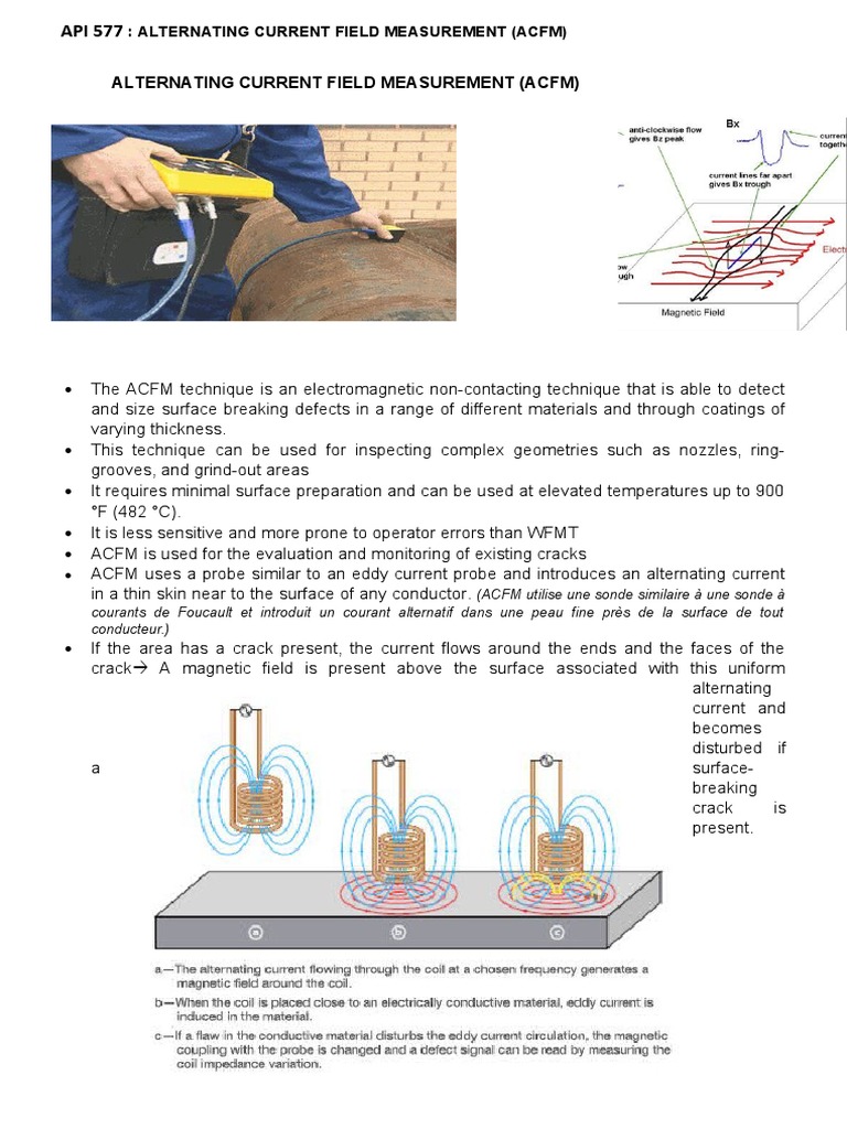 Alternating Current Field Measurement ACFM | PDF | Alternating Current ...
