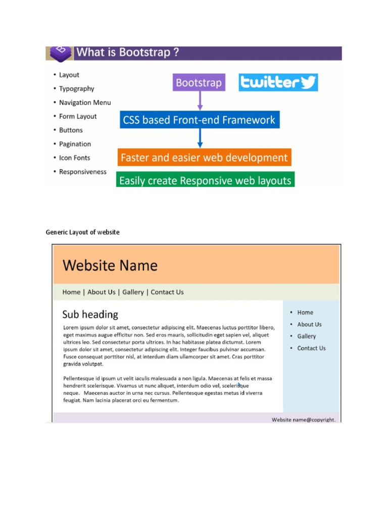 Bootstrap Notes For Assignment 02 | PDF | Bootstrap (Front End ...