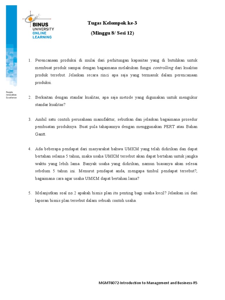 Tugas Kelompok BM 3 | PDF