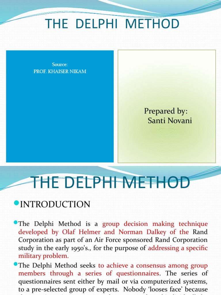 Delphi Technique