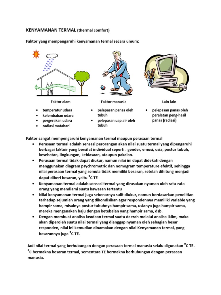 Faktor Penentu Kenyamanan Termal | PDF