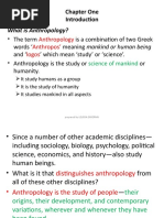Introduction To Anthropology Notes | PDF | Anthropology | Ethnography