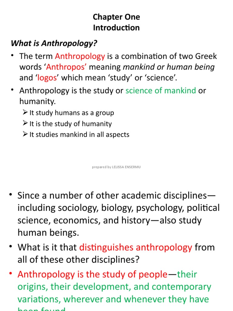 Anthropology PPT Ch1 | PDF | Anthropology | Archaeology