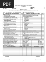 VMC Preventive Master Check List | PDF | Switch | Oil