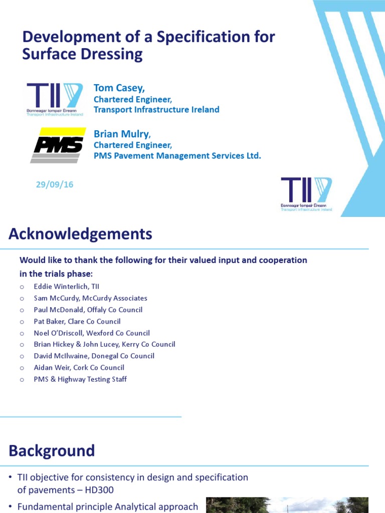 5 4 Tom Casey Brian Mulry Surface Dressing TII Conference 2016 v2.51 ...