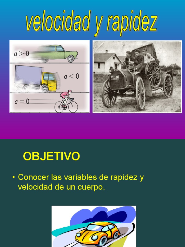 Fisica, Velocidad y Rapidez | PDF | Velocidad | Velocidad