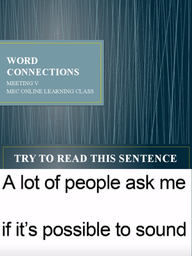 A05. Word Connection | PDF