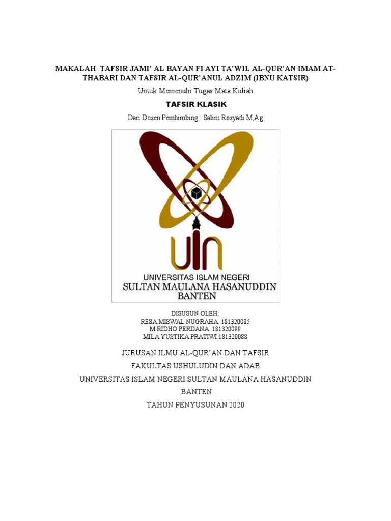 Makalah Tafsir Jami | PDF