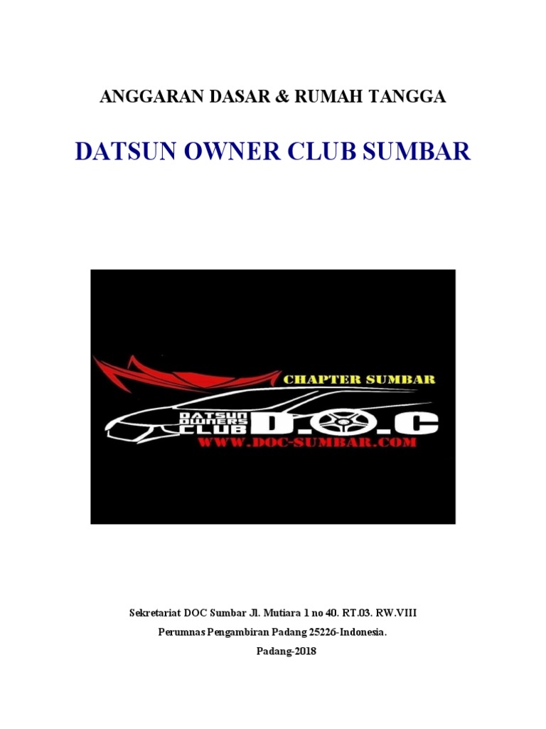 AD-ART-DOC Baru | PDF | Hukum