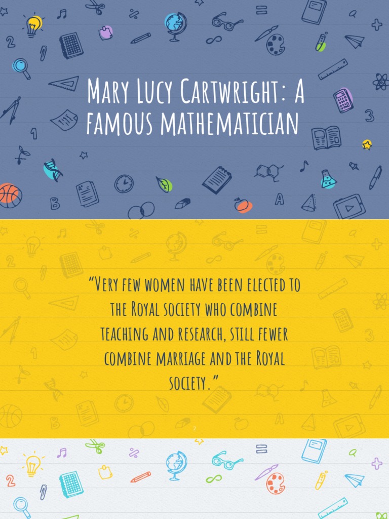 Mary Lucy Cartwright | PDF