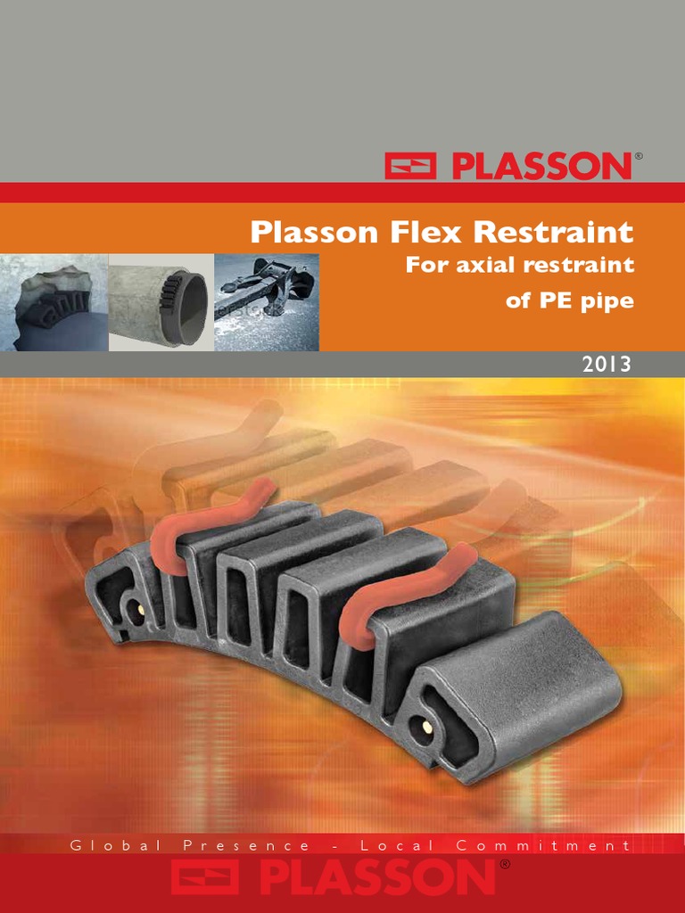 EF Flex Restraint - Plasson | PDF | Pipe (Fluid Conveyance) | Mechanical Engineering