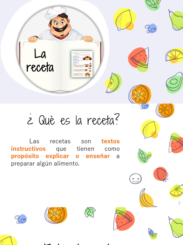 LENGUAJE PPT Clase Nº 12 La Receta | PDF