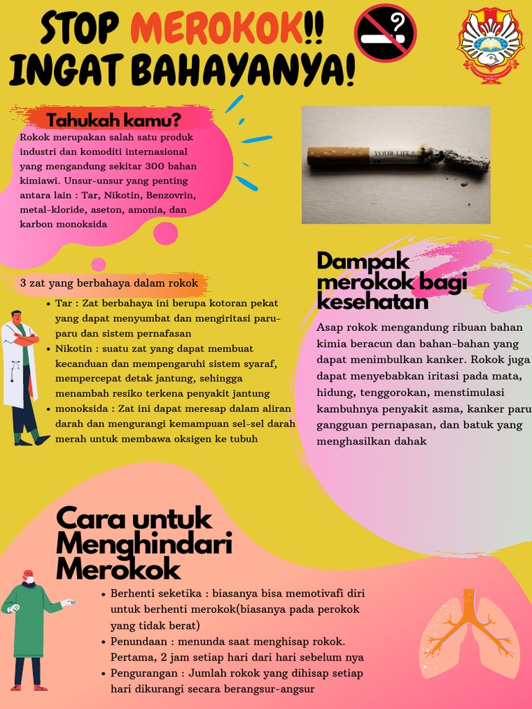 Poster Stop Merokok!! Ingat Bahaya!! | PDF