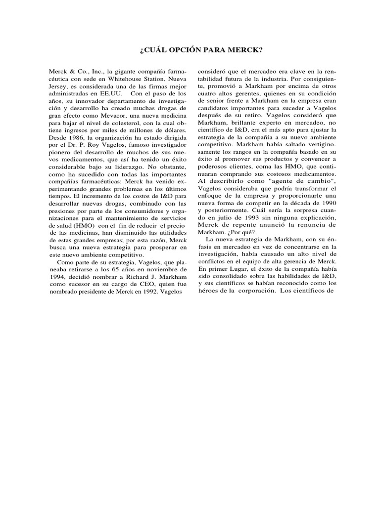 2 Caso Merck | PDF | Marketing | Marca