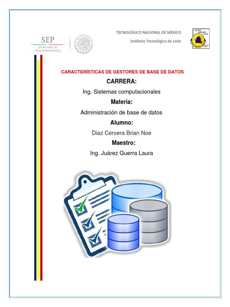 Comparativa de Gestores de Bases de Datos | PDF | Mi sql | Postgre Sql