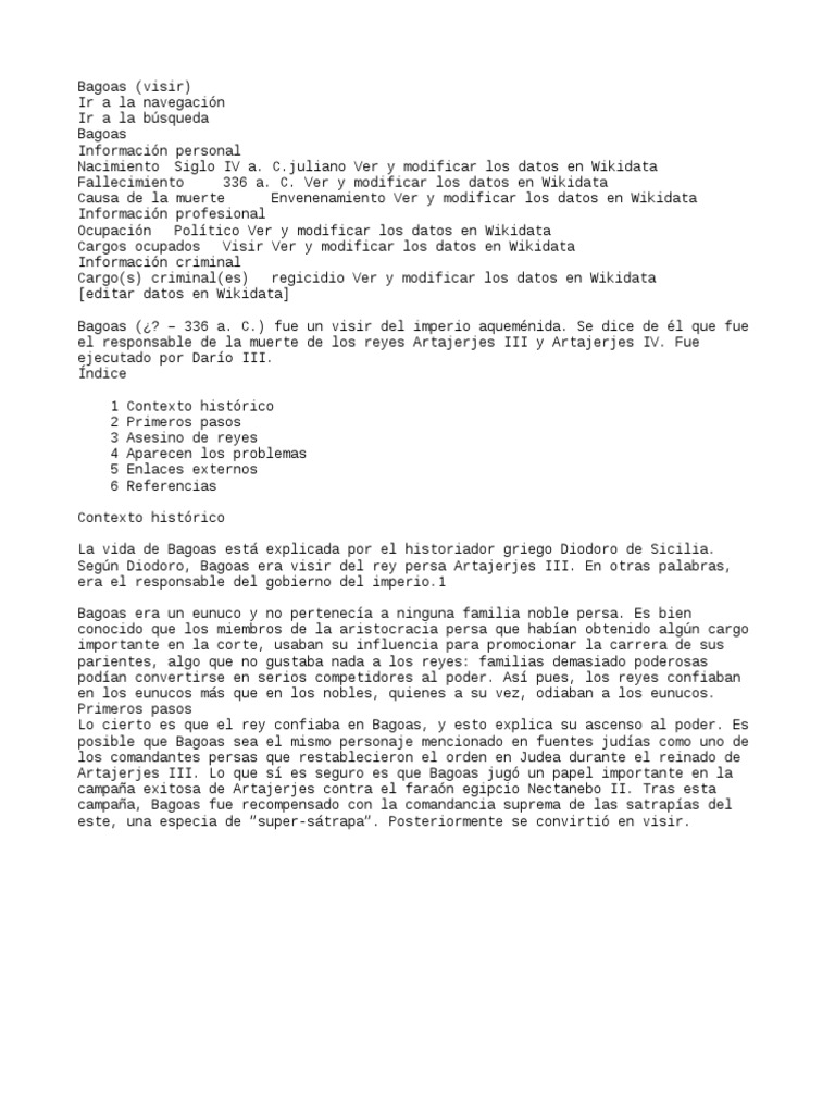 Bagoas | PDF