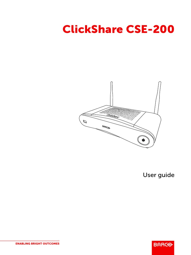 Clickshare Cse-200: User Guide | PDF | License | Indemnity