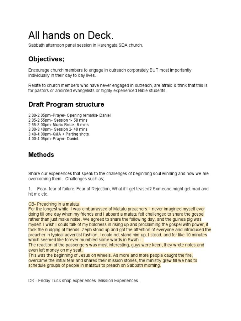 All Hands On Deck | PDF | Grace In Christianity | Jesus