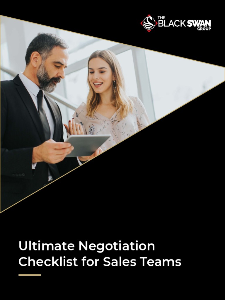 Ultimate Negotiation Checklist | PDF | Negotiation | Sales