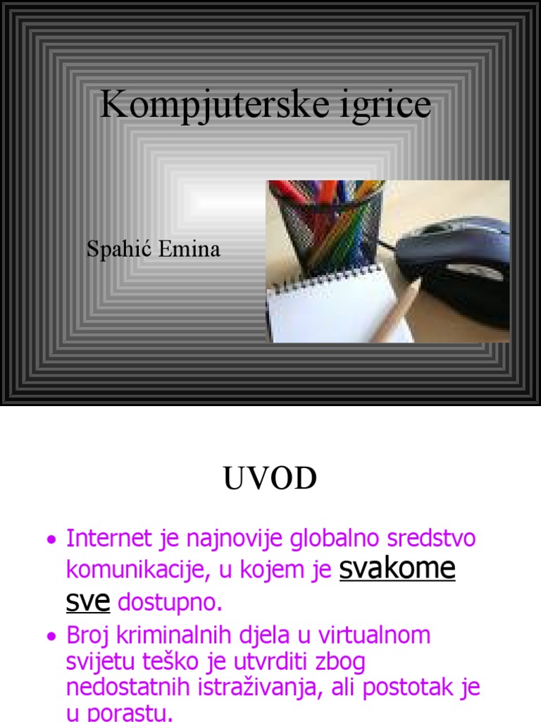 Kompjuterske Igrice | PDF