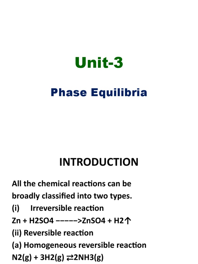 Unit-3: Phase Equilibria | PDF | Phase Rule | Phase (Matter)