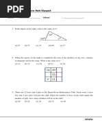 Math Olimpiade AMO Grade 5 - 2 | PDF | Mathematics | Mathematical Analysis