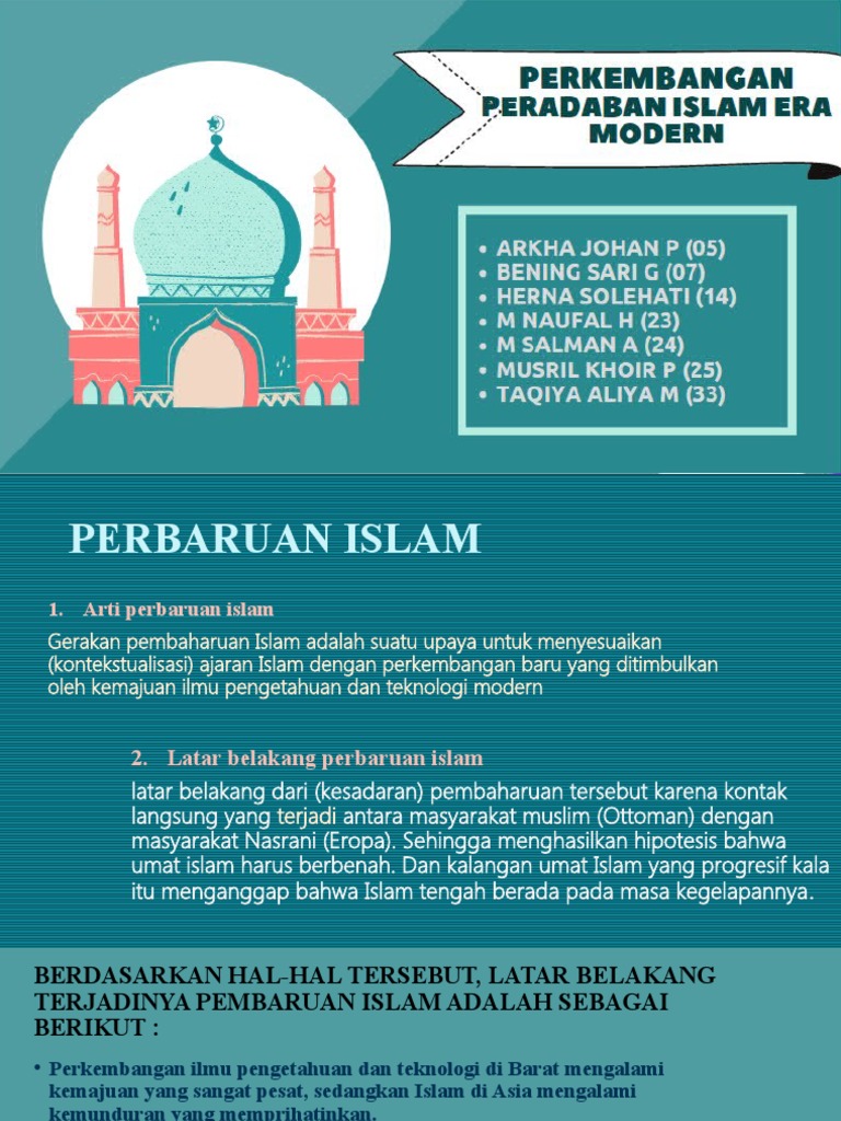 Perkembangan Peradaban Islam Era Modern | PDF