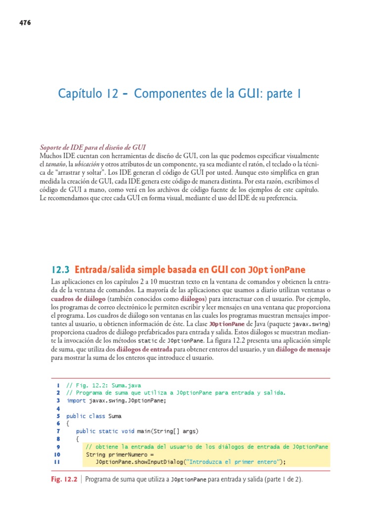 Tema12 Gui Java Pdf Ventana Informática Java Lenguaje De Programación