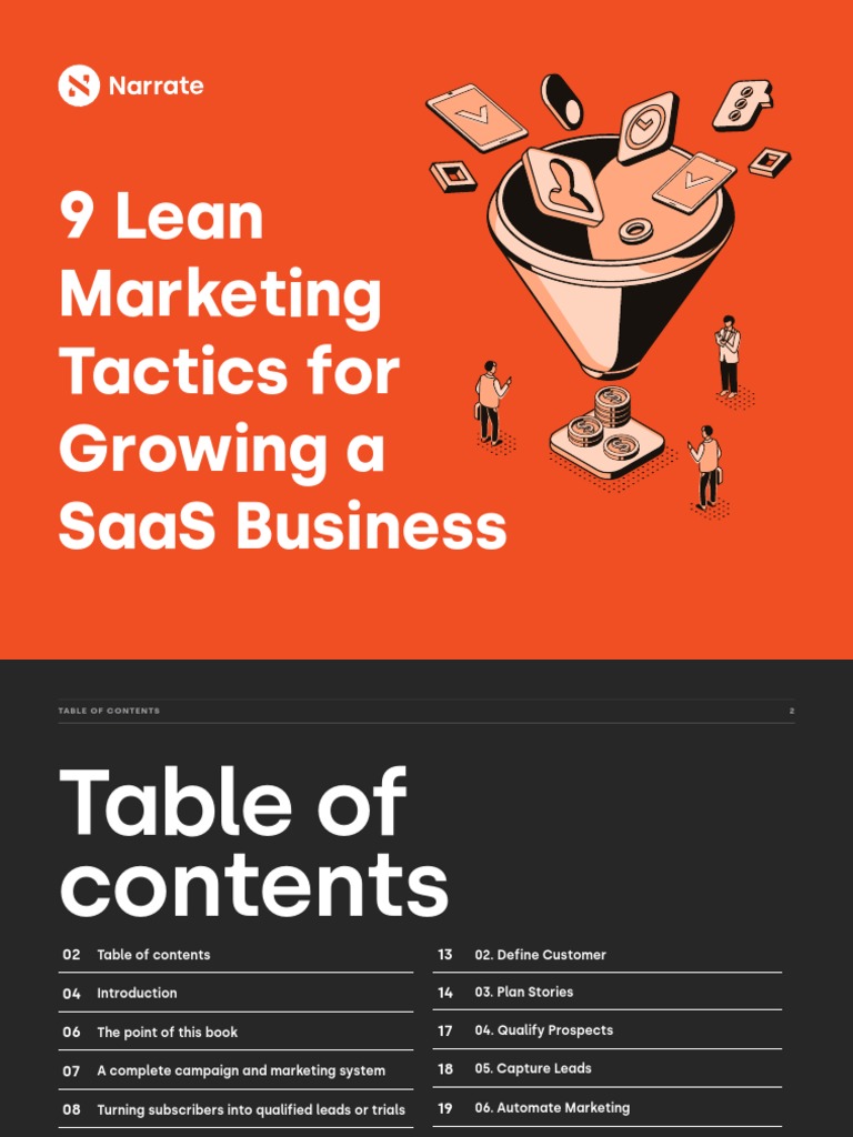 9 Lean Marketing Tactics For Growing A Saas Business | PDF | Sales ...