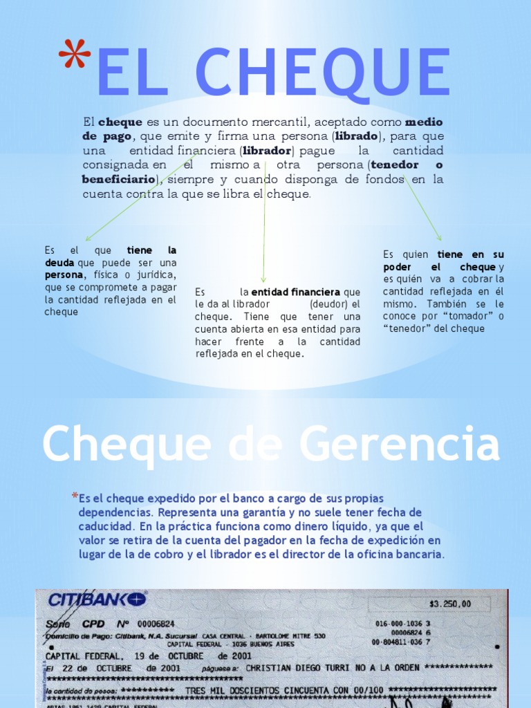 Guía Completa sobre Cheques y su Uso | PDF | Cheque | Pagos