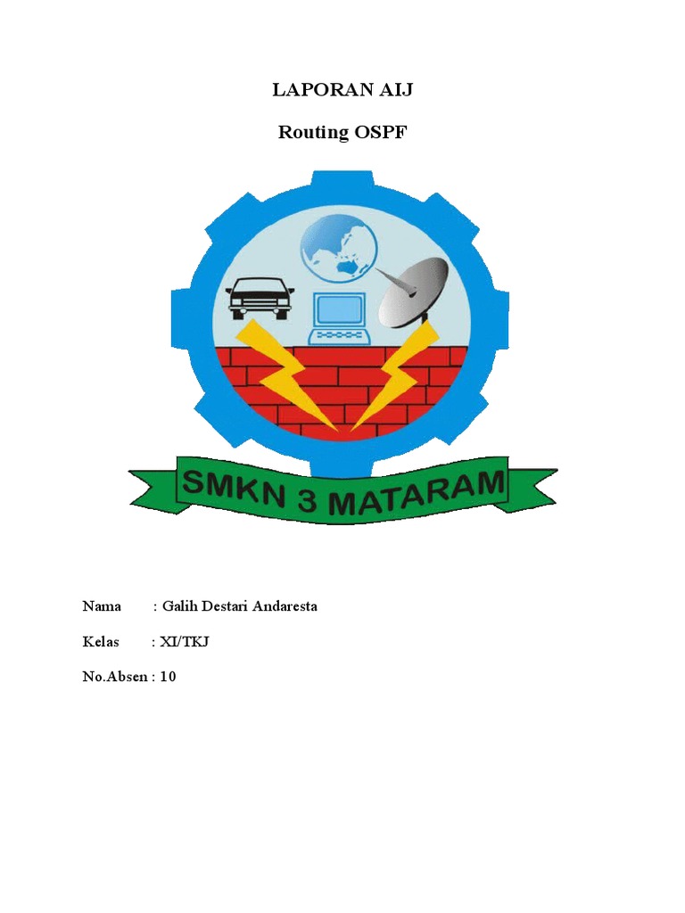 Routing Ospf Pdf Metode And Bahan Ajar Komputer