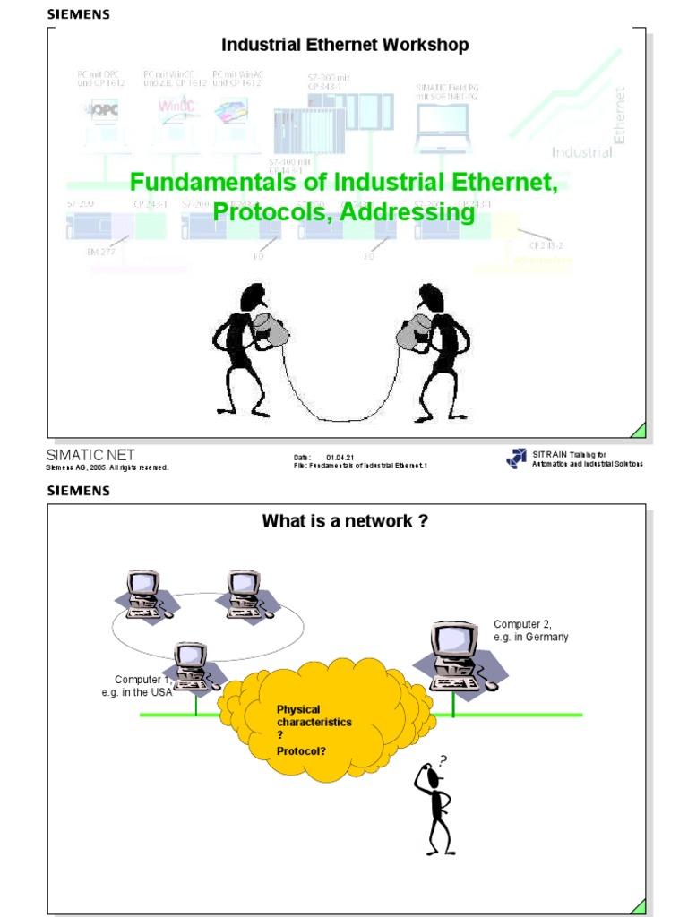 01 - Fundamentals of Industrial Ethernet | PDF | Computer Network | Internet Protocol Suite