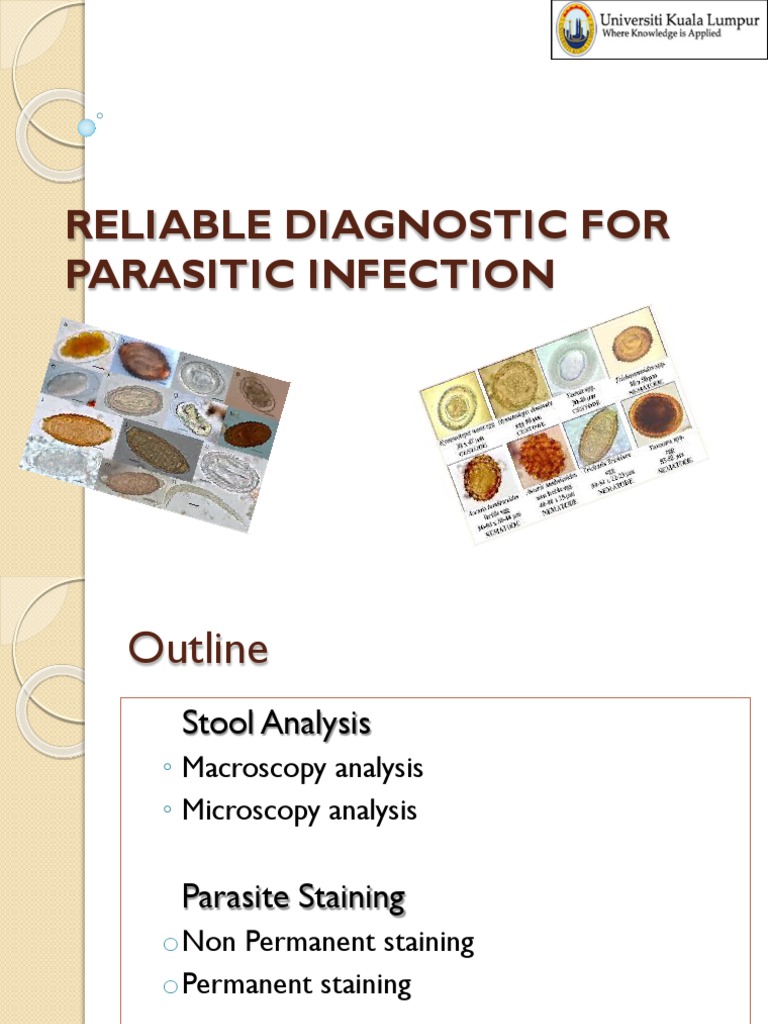 Lecture 3 - Reliable Diagnosis of Parasitic Infections | PDF | Human ...