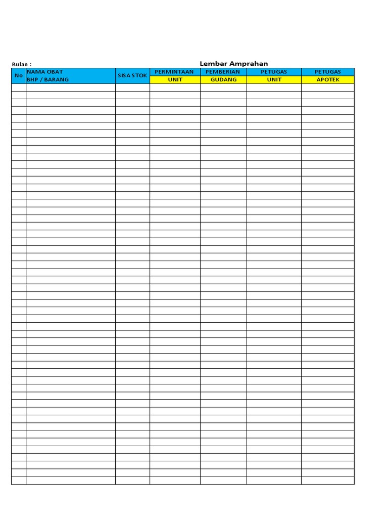 Lembar Amprahan | PDF | Sains & Matematika