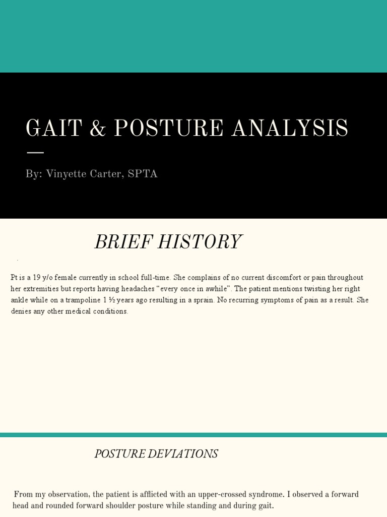 Gait and Posture Analysis | PDF | Wellness | Science & Mathematics