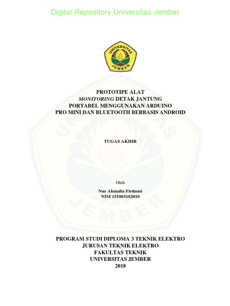 Prototipe Alat Monitoring Detak Jantung Menggunakan Arduino Pro Mini ...