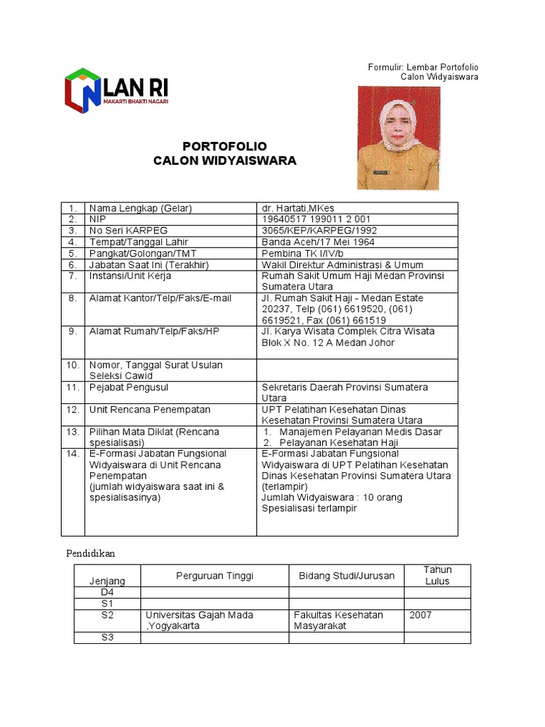 201908782753985contoh Format Portofolio | PDF