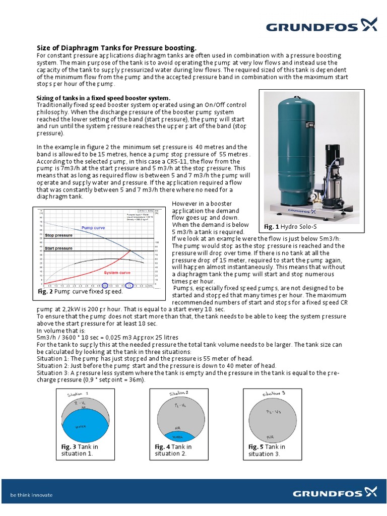 Diaphragm Tank Sizing Guide | PDF | Pump | Energy Technology