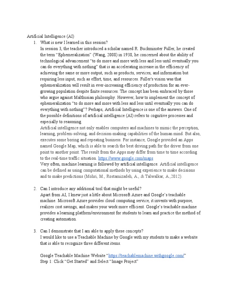 Reflection 8 Ai | PDF | Artificial Intelligence | Intelligence (AI ...