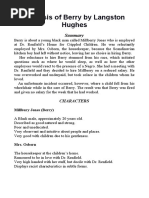 Analysis of "Berry" by Langston Hughes | PDF