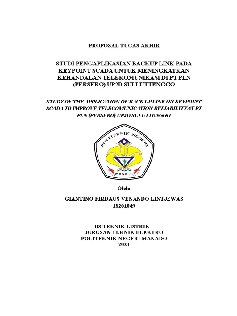 Proposal Tugas Akhir | PDF