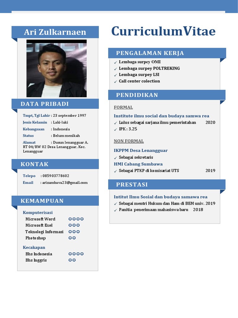 CV Ari-Dikonversi | PDF