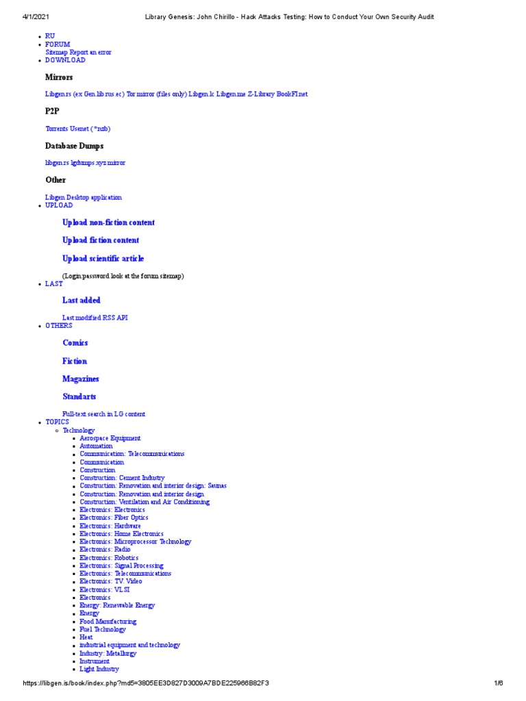 John Chirillo - Hack Attacks Testing - How To Conduct Your Own Security ...