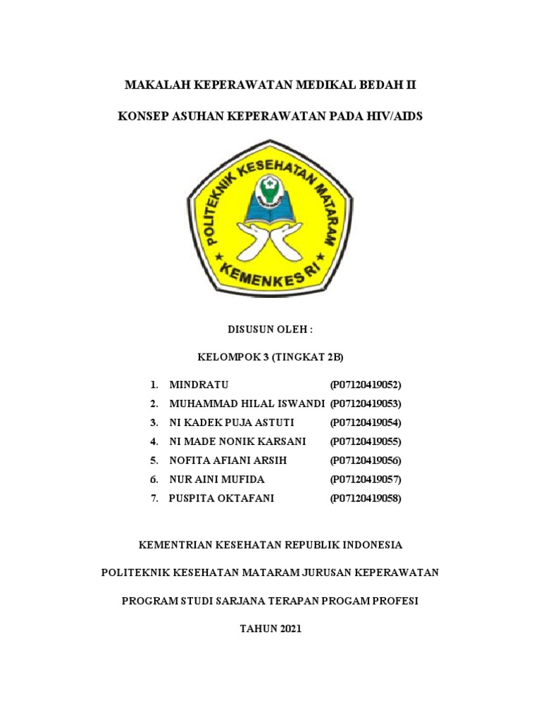 Makalah KLP 3 Askep Hiv Aids | PDF