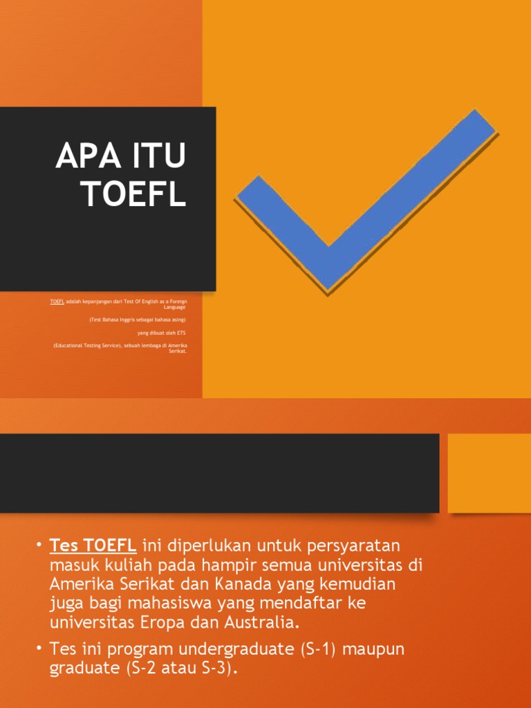 Apa Itu TOEFL | PDF