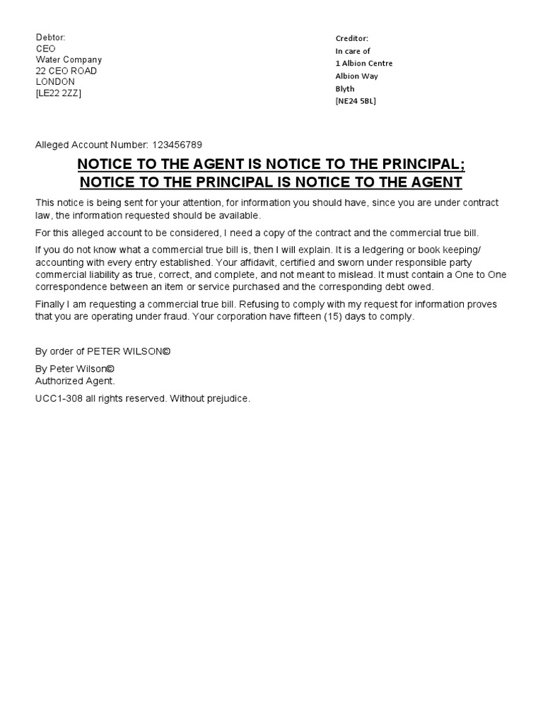 Letter Request Commercial True Bill | PDF