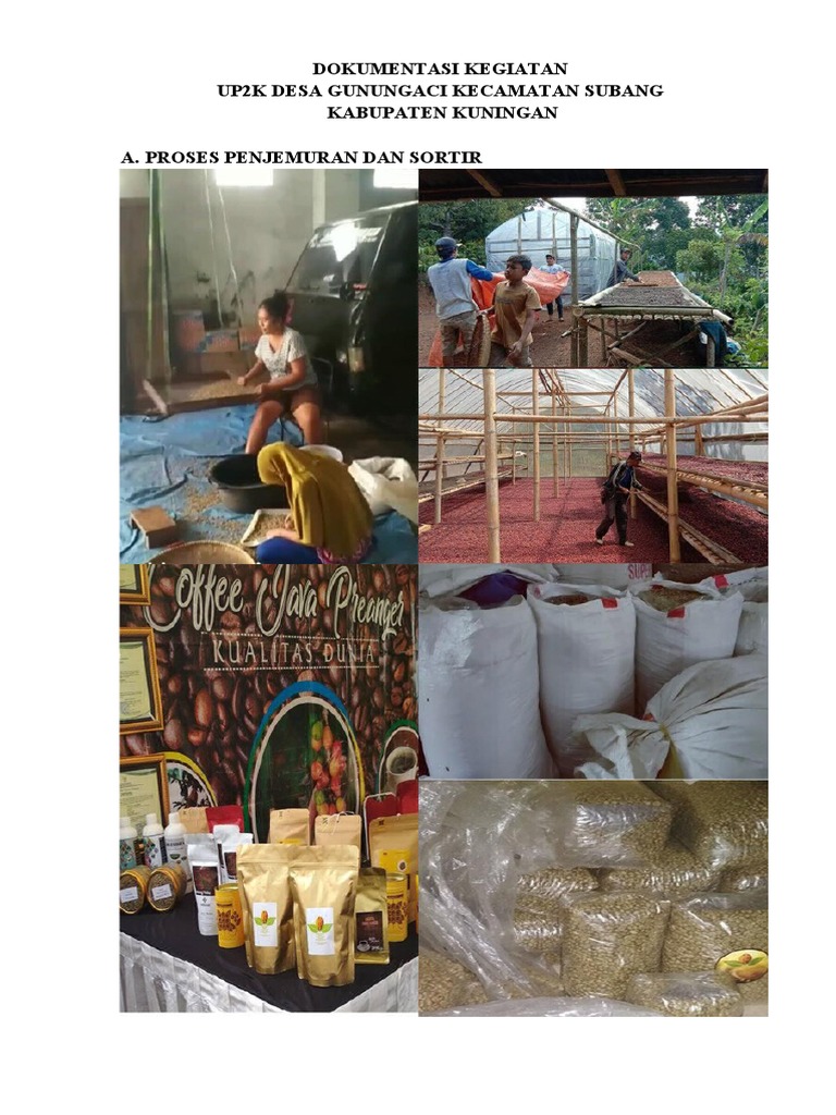 Dokumentasi Kegiatan Up2k Desa Gunungaci | PDF | Teknologi & Rekayasa